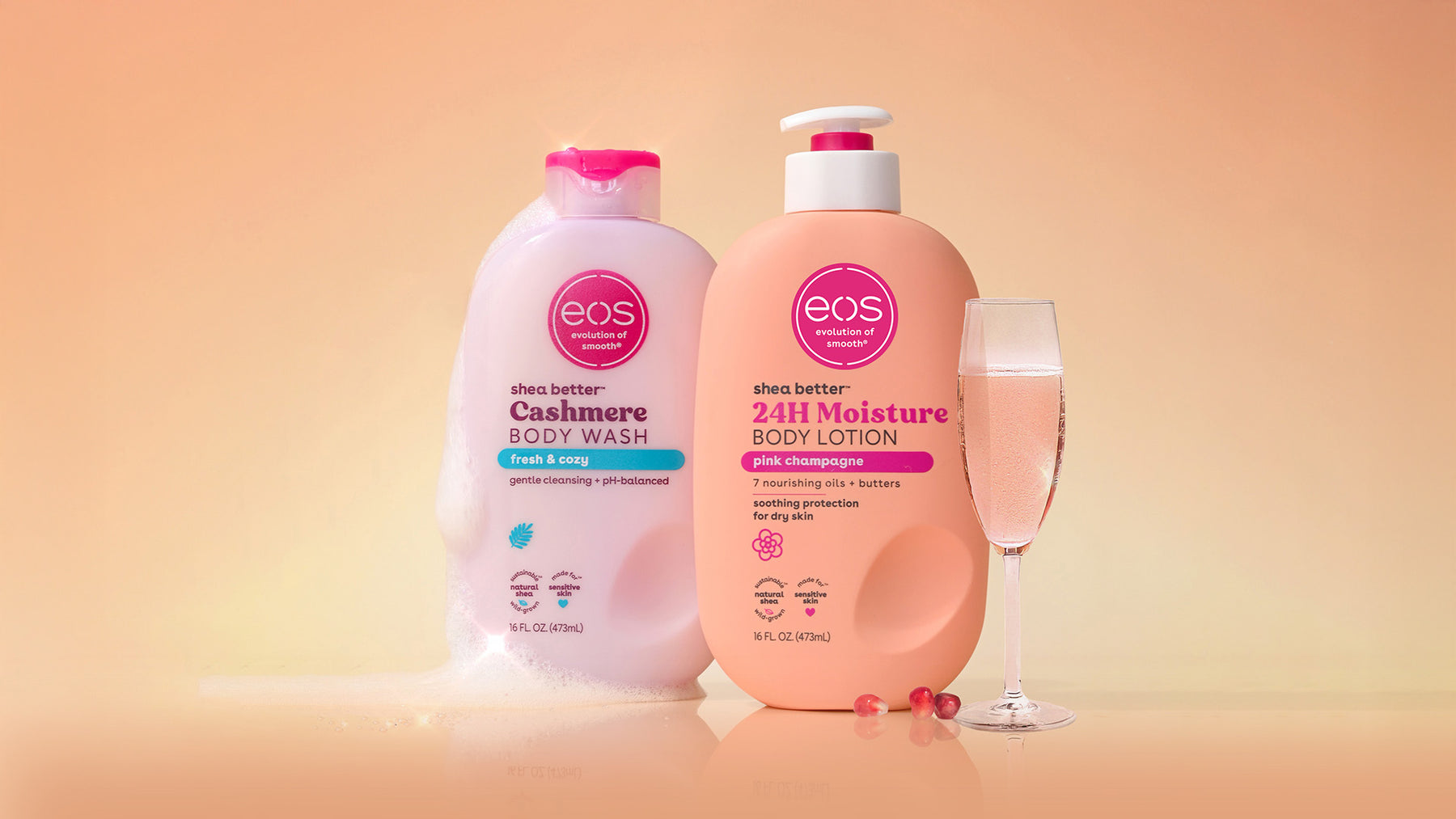 Pink Champagne Lotion | Shea Better Pink Champagne Body Lotion by eos