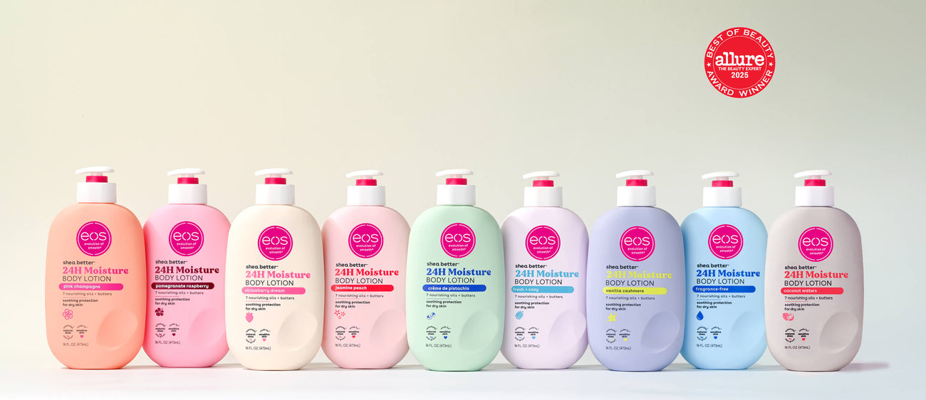 Scented and Fragrance-Free Body Lotion for Dry Skin by eos