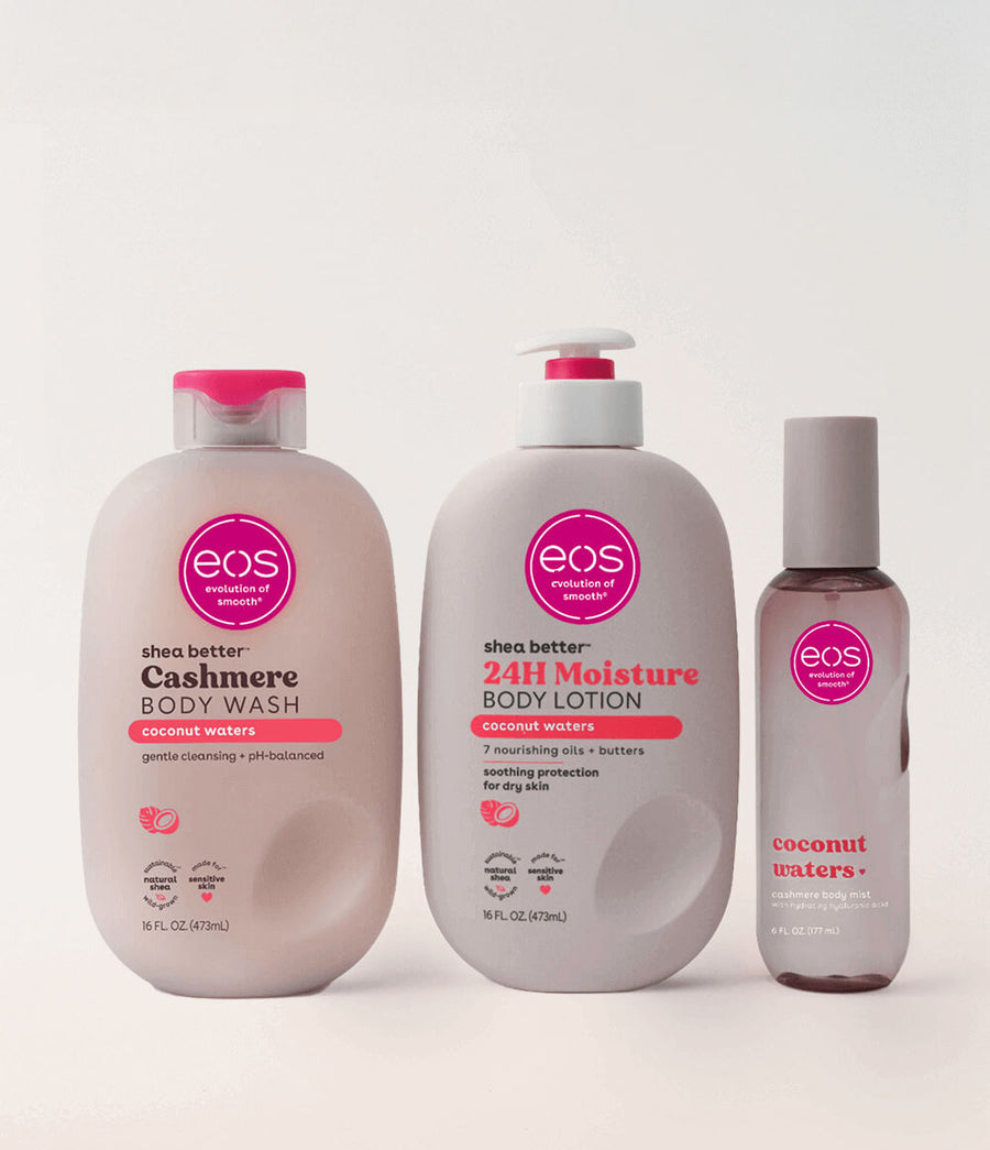 eos Coconut Waters Set | Body Lotion, Mist & Body Wash