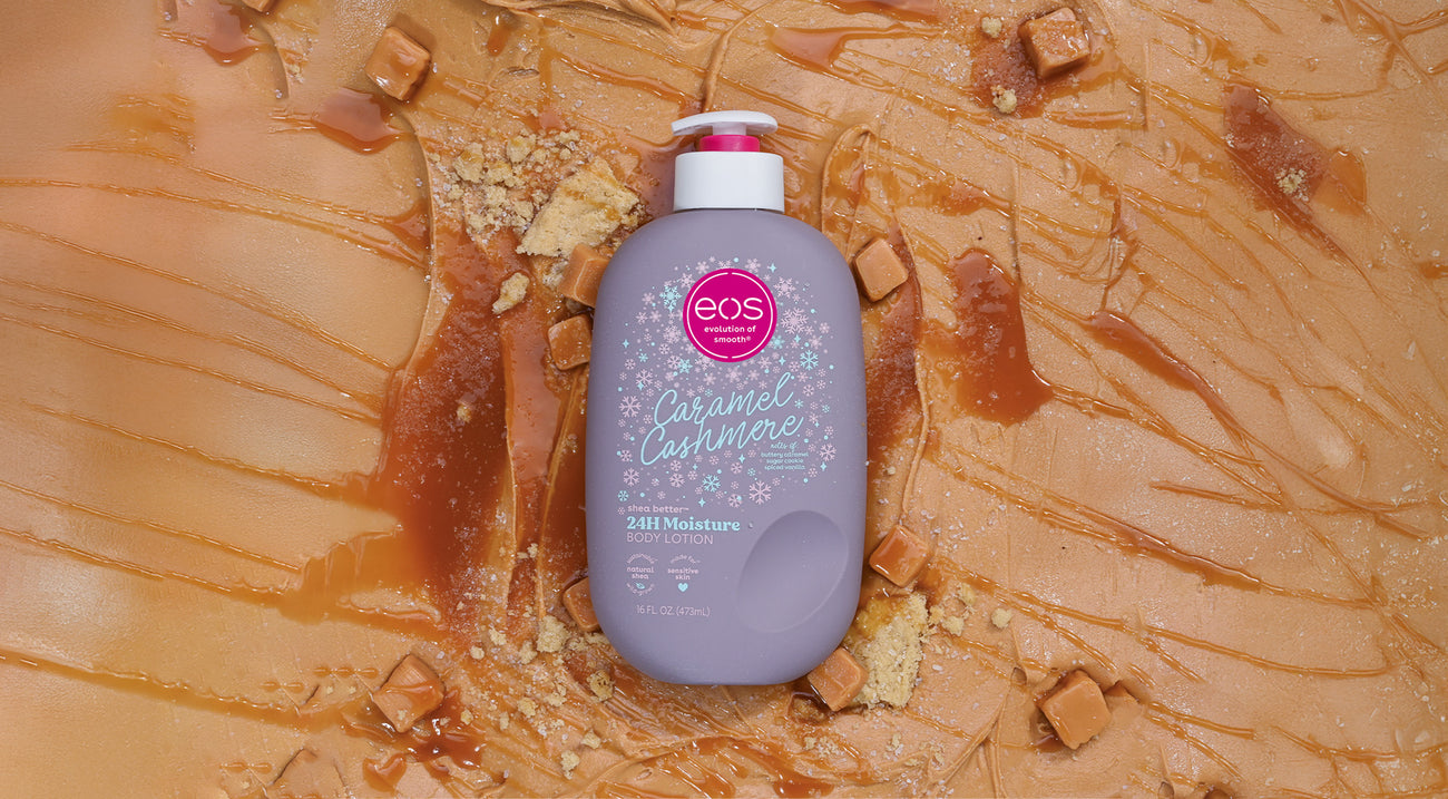 eos Holiday Caramel Cashmere Lotion | Warm, Hydrating Care