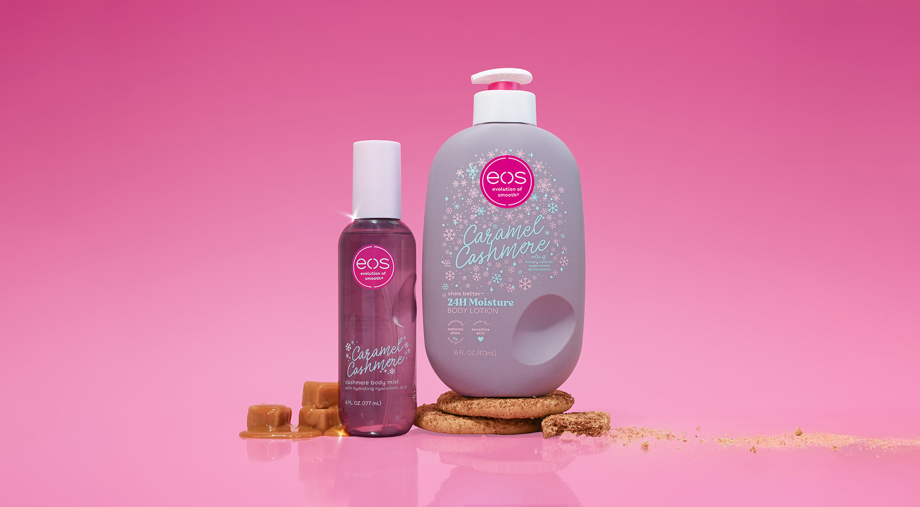 eos Holiday Caramel Cashmere Lotion | Warm, Hydrating Care