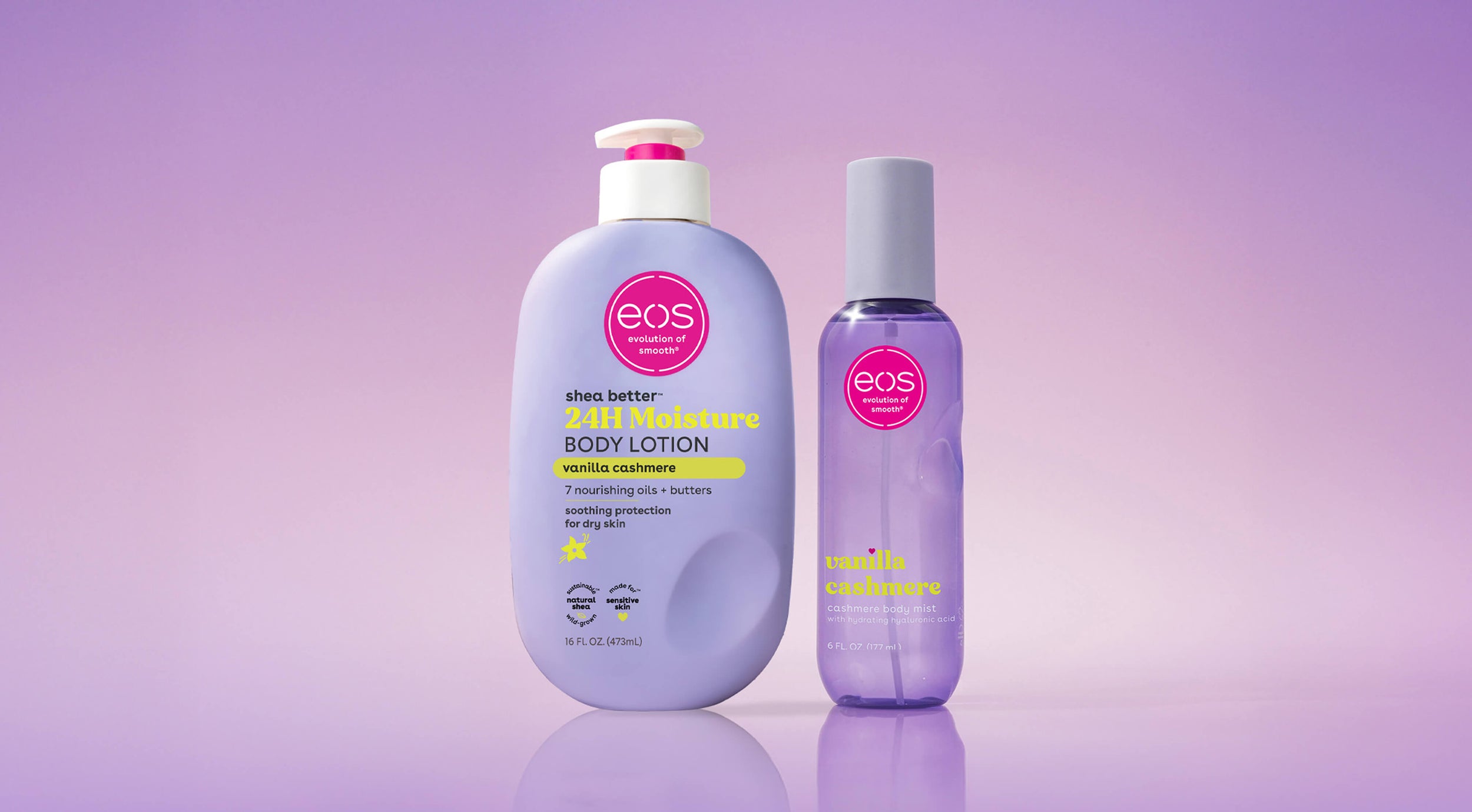 eos Vanilla Cashmere Body Spray | Clean, Long-Lasting Fragrance