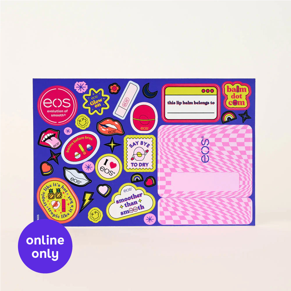 Lip Balm Sticker Sheet by eos
