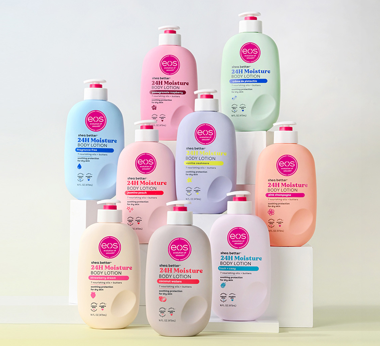 Scented and Fragrance-Free Body Lotion for Dry Skin by eos