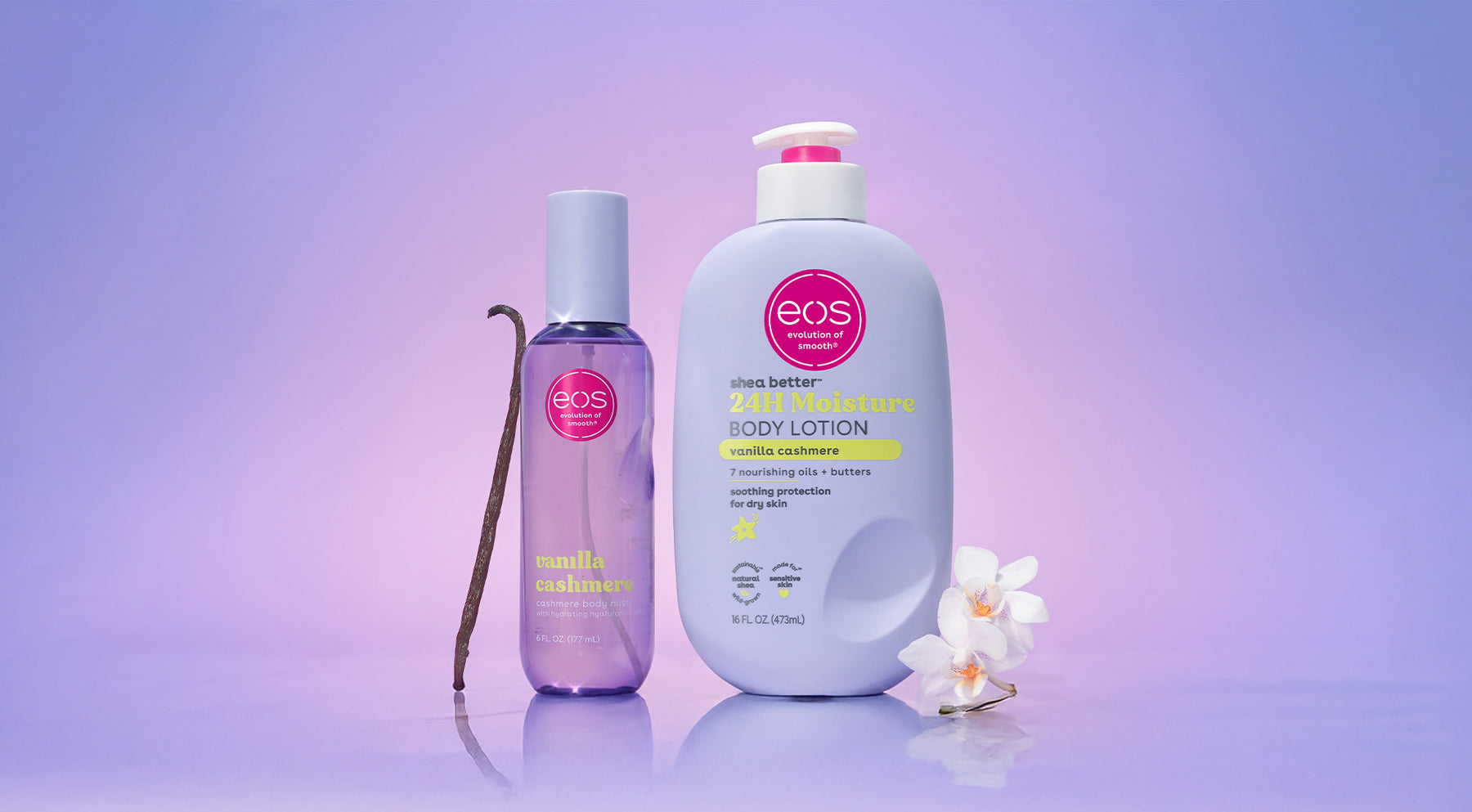 eos Vanilla Cashmere Body Spray | Clean, Long-Lasting Fragrance